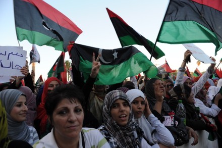 Libyans Celebrate Their New Colors Nearly Editorial Stock Photo - Stock ...