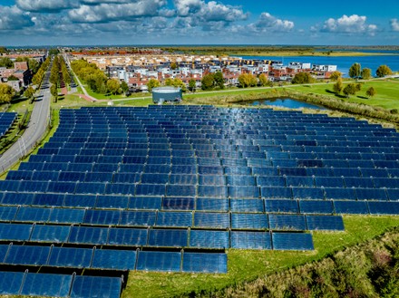Solar Park Solar Panels Provide Power Editorial Stock Photo - Stock ...