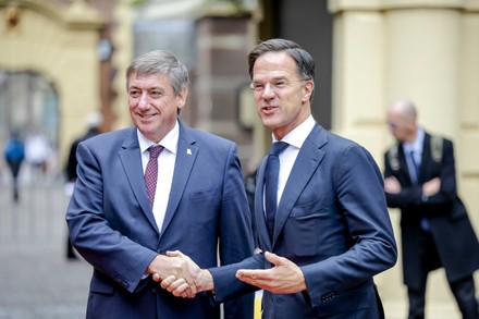 Dutch Prime Minister Mark Rutte R Editorial Stock Photo - Stock Image ...