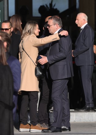 Collaborator Franco Dragone Pictured Funeral Ceremony Editorial Stock ...