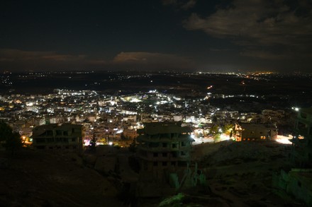 Night Pictures Destruction Ariha Result Bombing Editorial Stock Photo ...