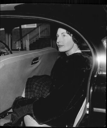 Viscountess Mary Eccles Arrives London Airport Editorial Stock Photo ...