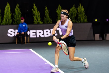 Eugenie Bouchard During Wta 250 Transylvania Editorial Stock Photo ...