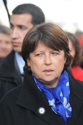 Martine Aubry on visit in Clamart, France - 16 Feb 2011 Stock Pictures ...