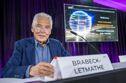 Peter Brabeckletmathe Gesda Chairman Speaks About Editorial Stock Photo ...