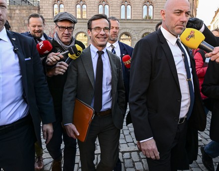 Moderate Party Leader Ulf Kristersson Surrounded Editorial Stock Photo ...