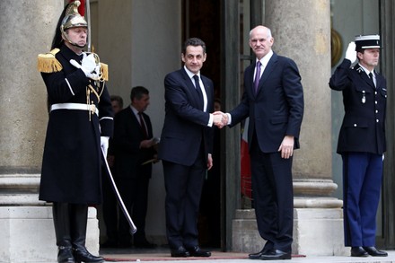 Greece Prime Minister Georges Papandreou Answers Editorial Stock Photo ...