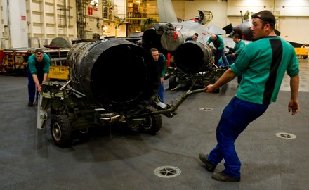 Technicians Towing French Rafale Fighter Planes Editorial Stock Photo ...