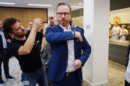 Chairman Venstre Jakob Ellemannjensen R Arrives Editorial Stock Photo ...