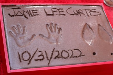 Jamie Lee Curtis Hand Foot Print Editorial Stock Photo - Stock Image ...