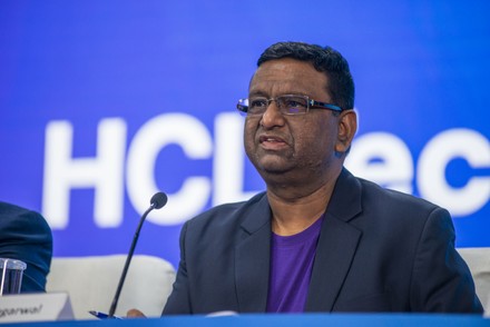 HCLTech press conference in Noida, India - 12 Oct 2022 Stock Pictures ...