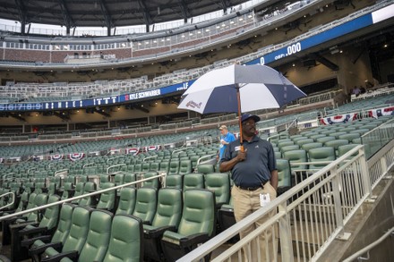 Rain Showers Delay Start Game Two Editorial Stock Photo - Stock Image ...