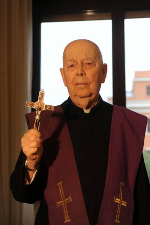 Father Gabriele Amorth 85 Poses Rome Editorial Stock Photo - Stock ...