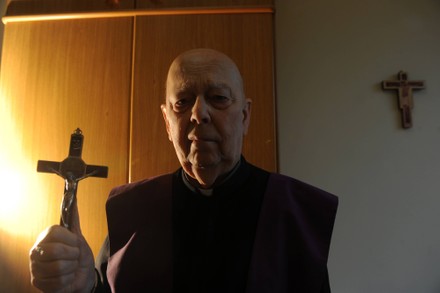 Father Gabriele Amorth 85 Poses Rome Editorial Stock Photo - Stock ...