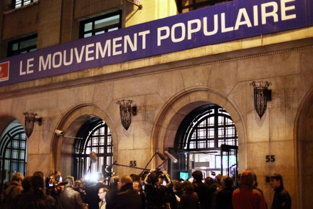 Press Conference at the Headquarters of UMP Party - Paris, France - 18 ...