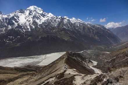 View Himalaya Mountain Range Tsergo Ri Editorial Stock Photo - Stock ...
