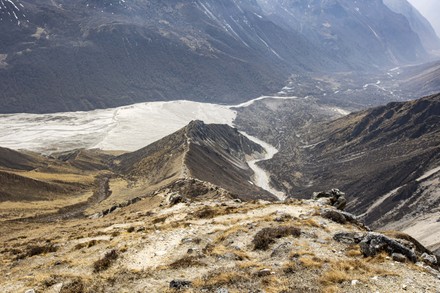 View Himalaya Mountain Range Tsergo Ri Editorial Stock Photo - Stock ...