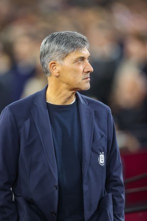 Anderlecht Manager Felice During Europa Conference Editorial Stock ...