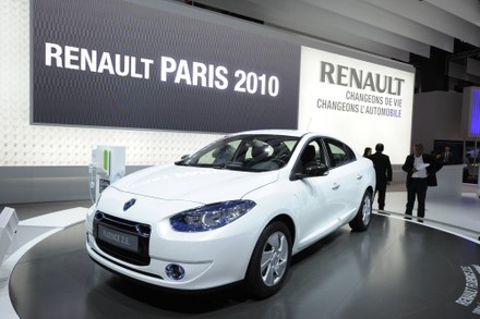New Renault Fluence Ze Electrical Car Editorial Stock Photo - Stock ...