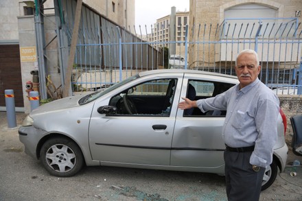 Damaged Car Which Belong Palestinian Seen Editorial Stock Photo - Stock ...