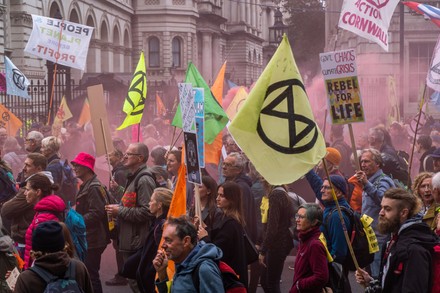 Hundreds Extinction Rebellion Climate Activists March Editorial Stock ...