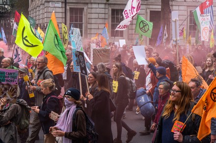 Hundreds Extinction Rebellion Climate Activists March Editorial Stock ...