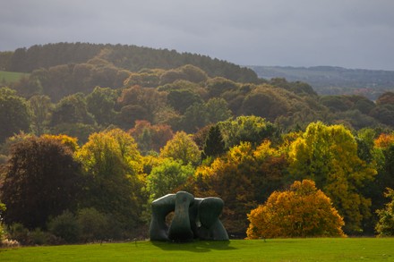 Artwork Large Two Forms By British Editorial Stock Photo - Stock Image ...