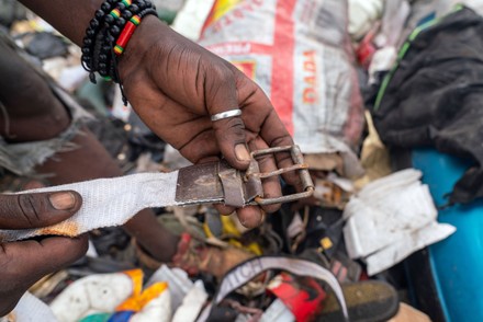 Waste Worker Recovers Discarded Secondhand Belts Editorial Stock Photo ...