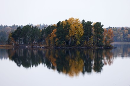 Seasonal Weather Autumn Colors County Sweden Editorial Stock Photo ...