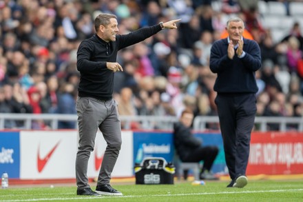 Wigan Athletic Manager Leam Richardson During Editorial Stock Photo ...