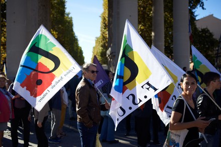 Fsu Trade Union Flags During Gathering Editorial Stock Photo - Stock ...