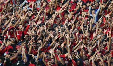 Al Ahly Fans Cheers Before Second Editorial Stock Photo - Stock Image ...