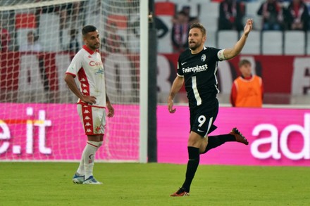 Lorenzo Simic Ascoli Calcio Celebrates After Editorial Stock Photo ...