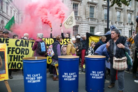 Protesters Hold Smoke Flares Hundreds Extinction Editorial Stock Photo ...
