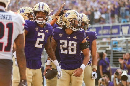 Washington Huskies Wide Receiver Jalynn Polk Editorial Stock Photo ...
