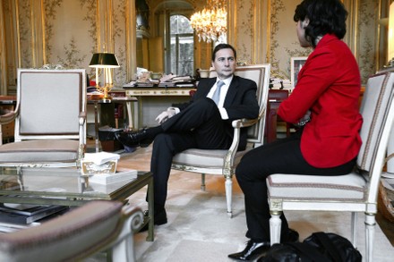 French Immigration Minister Eric Besson Welcomes Editorial Stock Photo ...
