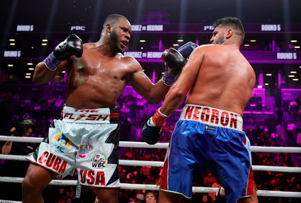 Cuban Boxer Frank Sanchez L Action Editorial Stock Photo - Stock Image ...
