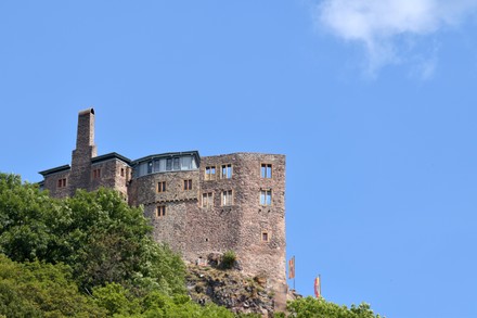 Oberstein Castle Ruin Medieval Hilltop Castle Editorial Stock Photo ...