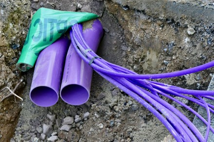Cityfibre Workers Install Cables Huge Length Editorial Stock Photo ...
