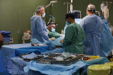 Egyptian Doctors Take Part Surgery Palestinian Editorial Stock Photo ...