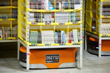 Transport Robots Bring Shelf Containers New Editorial Stock Photo ...
