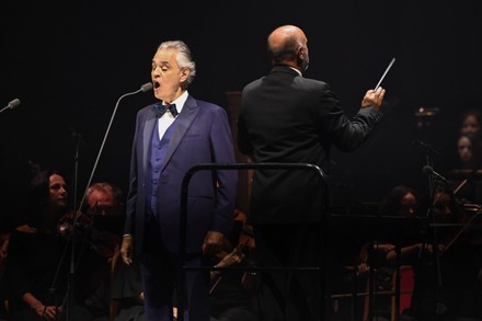 Italian Opera Singer Andrea Bocelli Performs Editorial Stock Photo ...