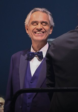 Italian Opera Singer Andrea Bocelli Performs Editorial Stock Photo ...