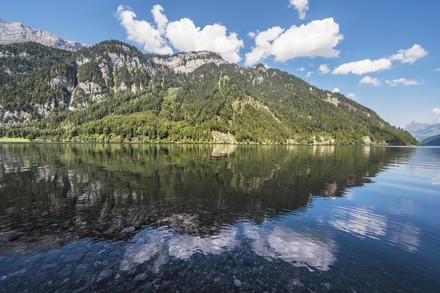 View Over Lake Kloental Canton Glarus Editorial Stock Photo - Stock ...