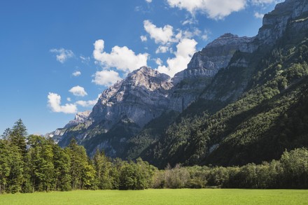 Mountain Landscape Kloental Valley Glaernisch Group Editorial Stock ...
