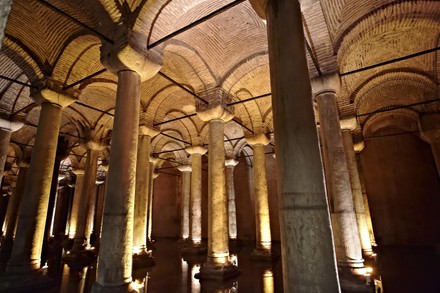 Basilica Cisterns Water Storage Built 6th Editorial Stock Photo - Stock ...