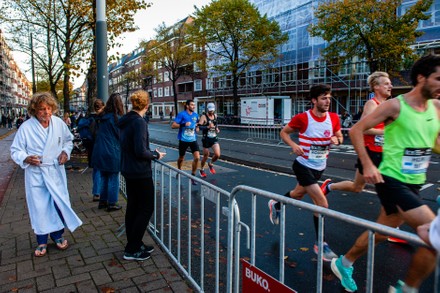 Man Wearing Robe Watching Participants Running Editorial Stock Photo ...
