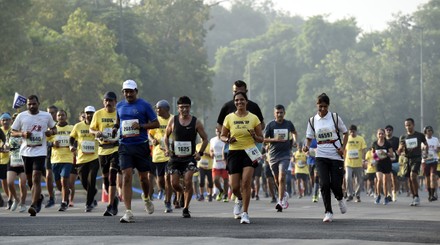 Participants Vedanta Delhi Half Marathon 2022 Editorial Stock Photo ...