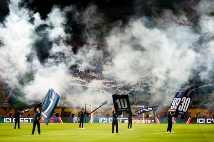 Smoke Flares Giant Banners Greet Teams Editorial Stock Photo - Stock ...