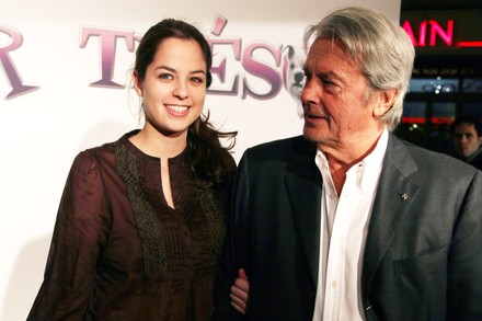 Alain Delon His Daughter Anouchka Delon Editorial Stock Photo - Stock ...